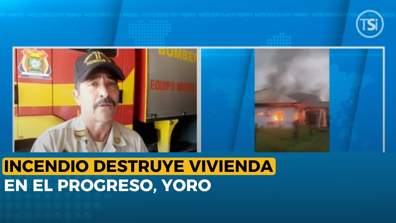 Incendio destruye vivienda en Agua Blanca Sur, en El Progreso, Yoro - YouTube