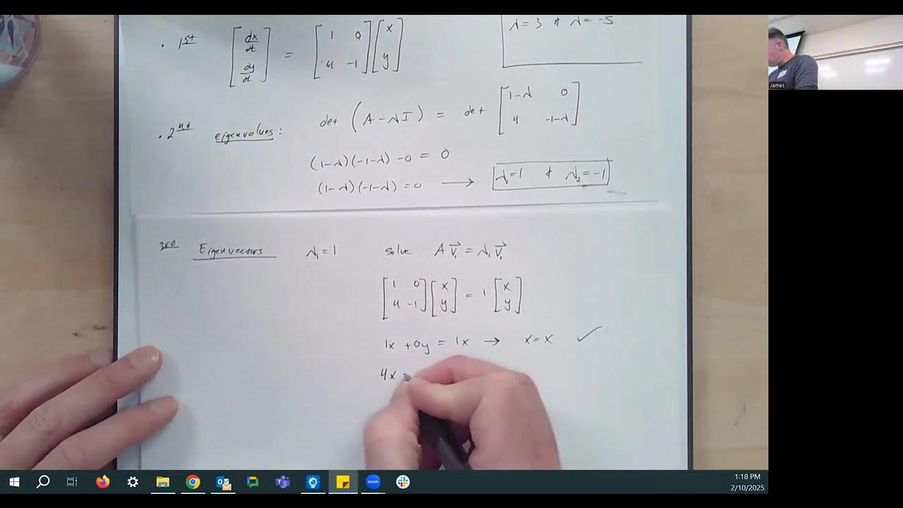 Co-17C 2-10-25: More on Solving Systems of Linear Differential ...