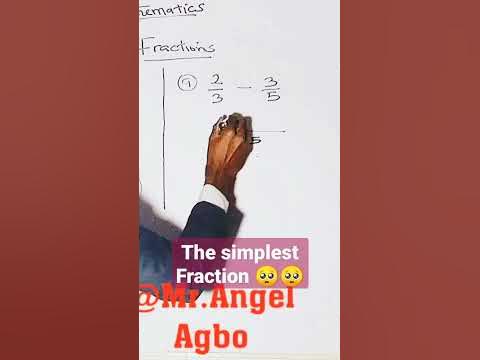 The Easiest Way To Solve Fraction @agboangel501 - YouTube