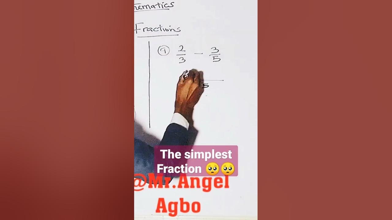 The Easiest Way To Solve Fraction @agboangel500 - YouTube