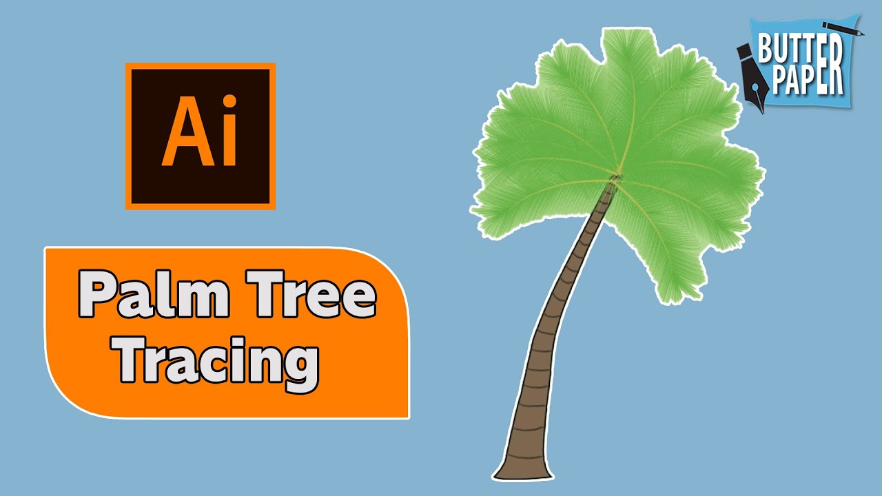 PALM TREE IN ADOBE ILLUSTRATOR - YouTube