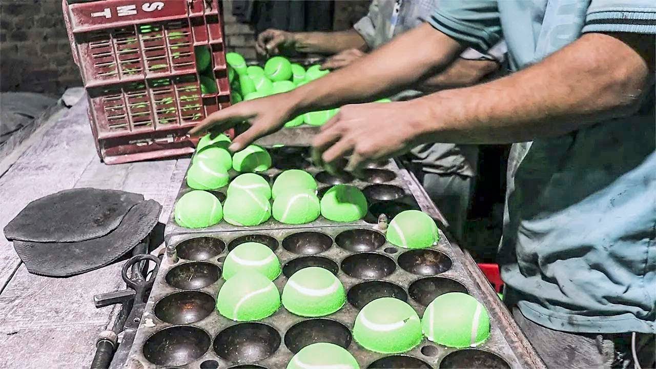 Inside the Factory | How Tennis Balls Are Made #sports #tenisball - YouTube