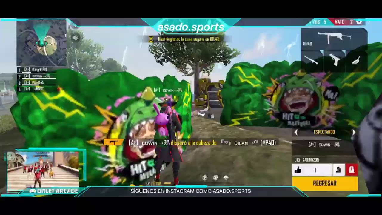 ¡Mírame jugar Garena Free Fire: 3volution vía Omlet Arcade! - YouTube