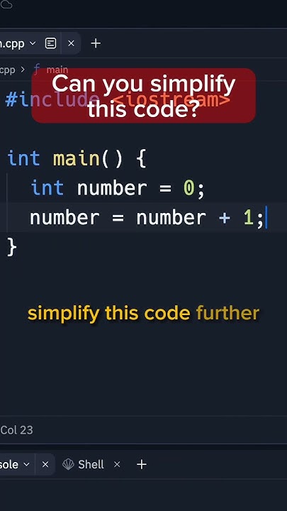 Watch How I Simplify The Code π Coding Developerlife Computerscience Codingtips Shorts