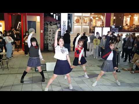 20221005 hongdae busking 홍대 중국인 한국유학생 댄스팀 #엠아이씨(MIC) 버스킹 03 - Girls _ aespa