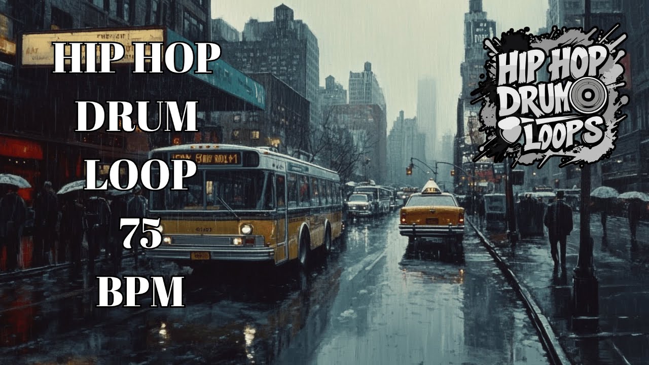 75 BPM Hip Hop Drum Track – Slow and Heavy with Deep Groove - YouTube