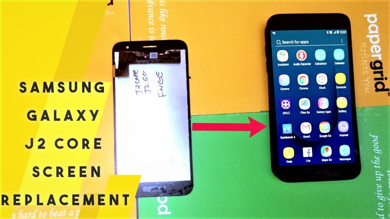 Samsung Galaxy J2 Core LCD Screen +Touch Panel Replacement Easy ...
