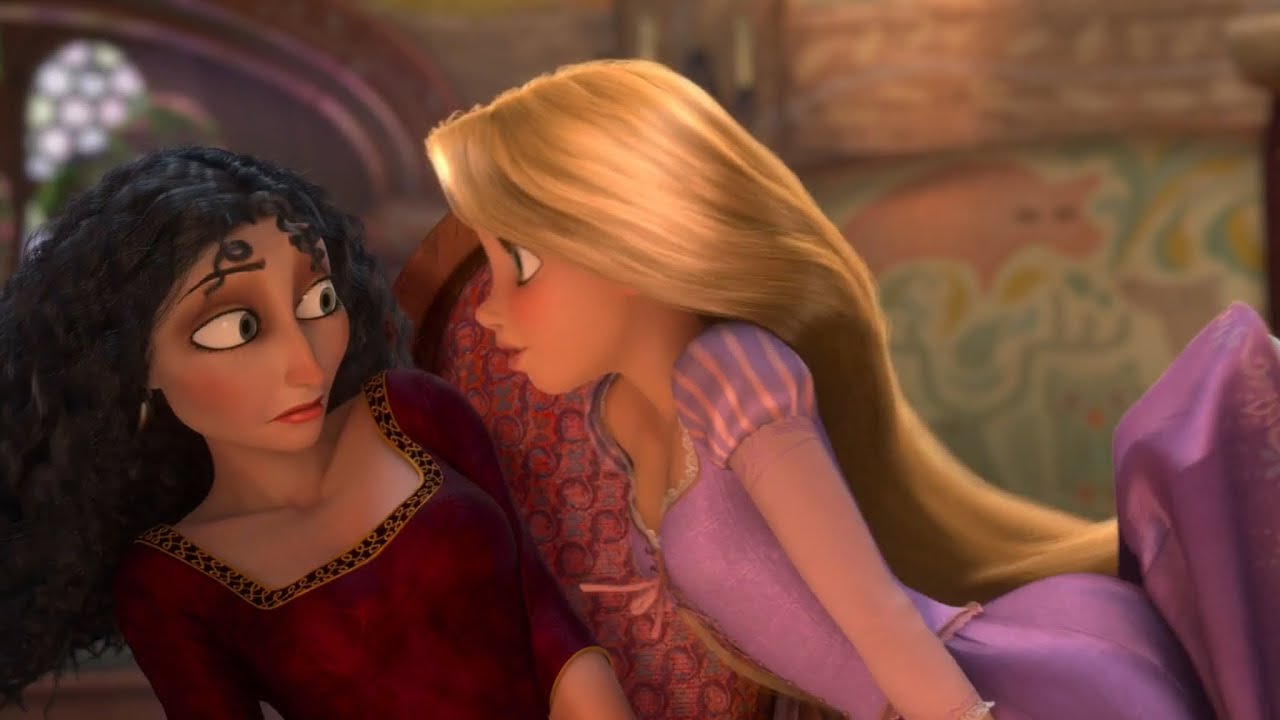 Tangled clip Rapunzel,Pascal and Mother gothel - YouTube