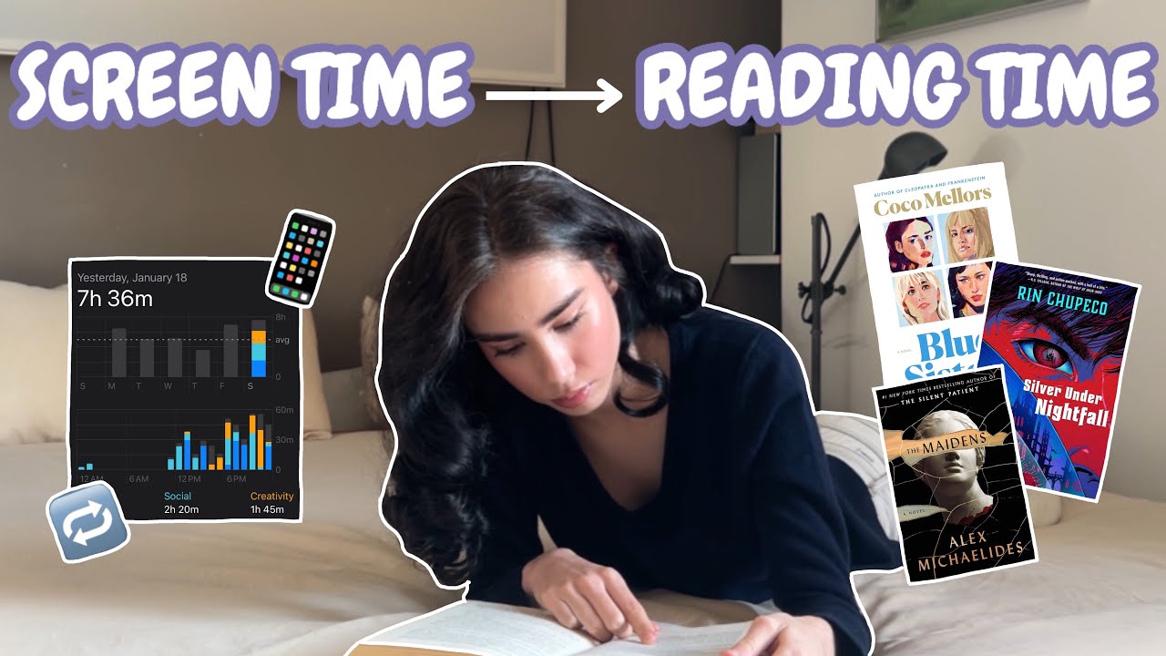 Swapping screen time for reading for a week 📱🔁 📖 - YouTube