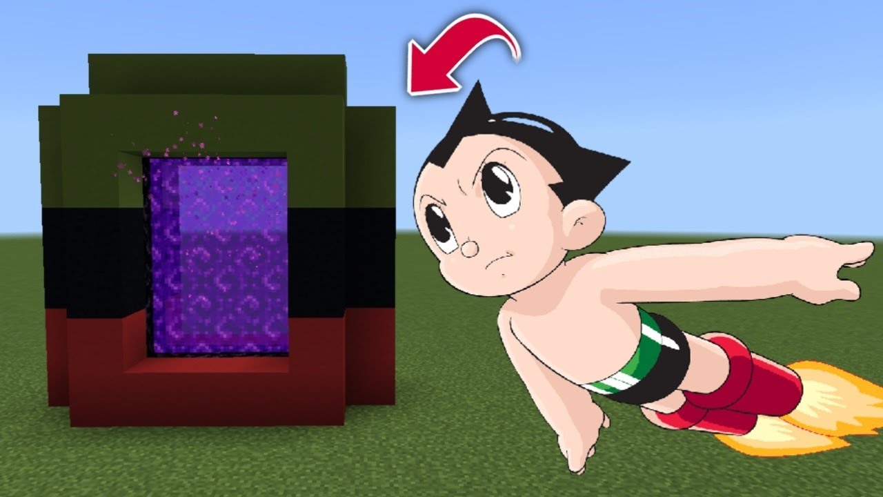 Membuat Portal Astro Boy ~ Minecraft PE - YouTube