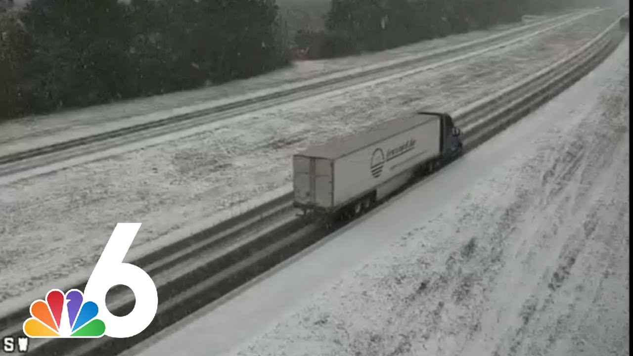 Historic winter snow dumps snow in Florida Panhandle - YouTube