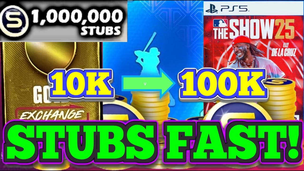 *EVERY* WAY TO MAKE STUBS IN MLB THE SHOW 25 DAY 1! BEST STUB METHODS ...