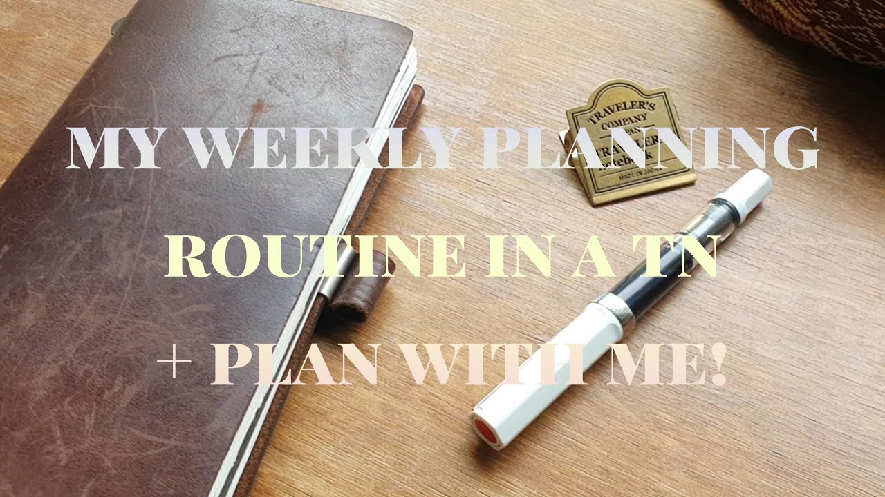 Plan with me - my weekly planning routine in the Camel traveler's ...