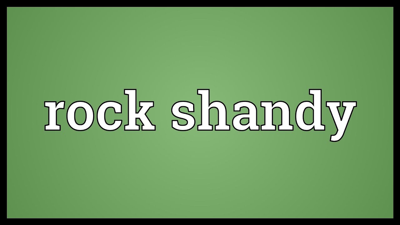 Rock shandy Meaning - YouTube