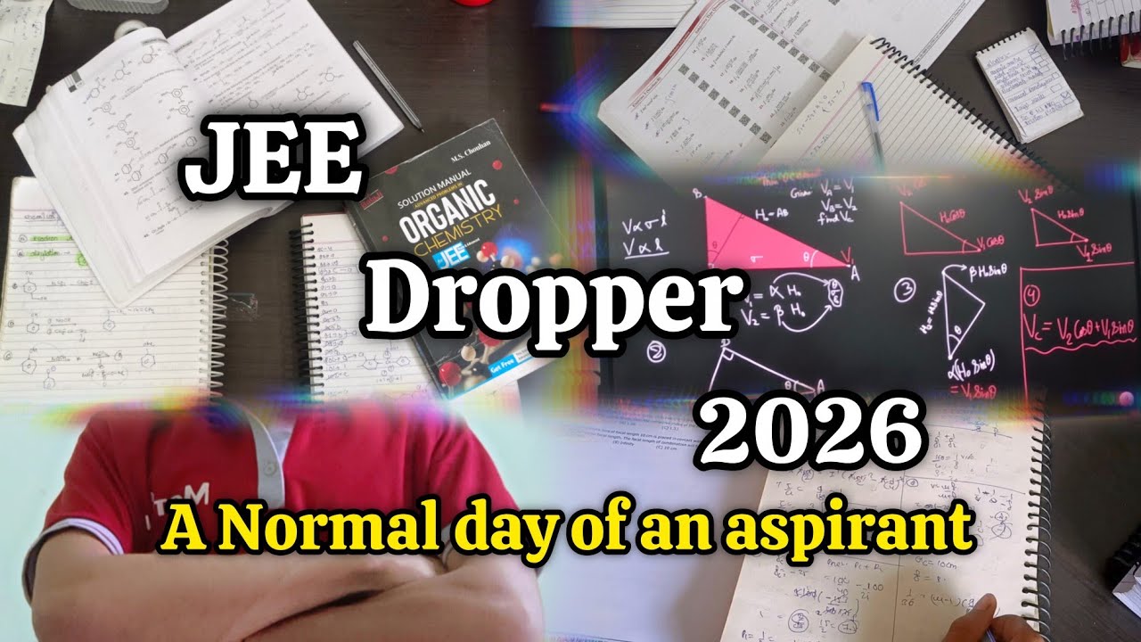A Normal day of an JEE aspirant 🔥|| Dropper - offline student #jee #iit ...