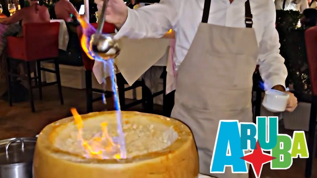 Aruba Day 1 Flaming Pasta - YouTube