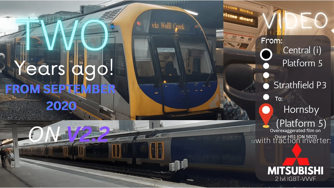 (Mitsubishi IGBT) NSW TrainLink Oscar H set journey (From Central→ ...
