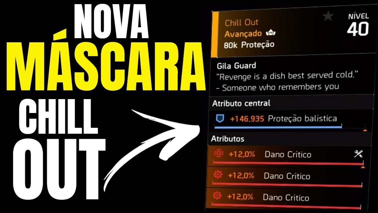 The Division 2 Nova Mascara Gila Guard Chill Out Atualização TU14 - YouTube