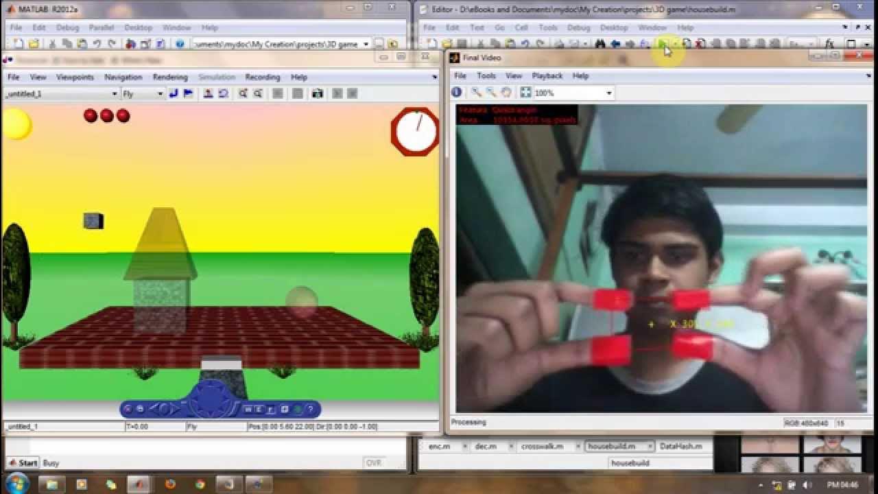 Virtual Reality 3D game made in MATLAB - Computer Vision - YouTube