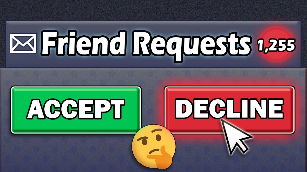 Declining 1,200 FRIEND REQUESTS IN 1 VIDEO! - YouTube