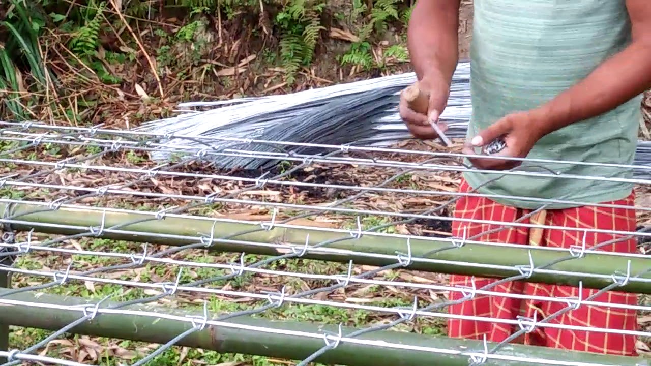 Making jali for protect river - YouTube