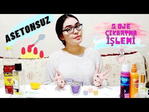 ASETONSUZ 5 OJE TEMİZLEME YÖNTEMİ DENEDİM !