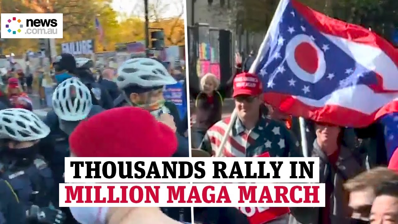 Million MAGA March: Thousands rally in Washington - YouTube