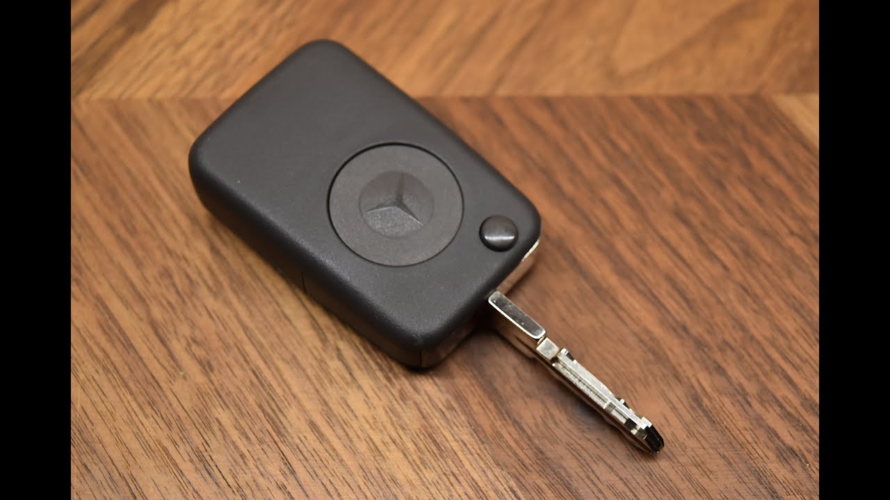 Mercedes Benz SL Roadster R129 key fob battery change - EASY DIY - YouTube