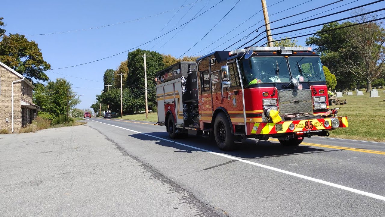 **BRAND NEW** Rescue Engine 85 Responding to a Fire Alarm - Spring Twp ...