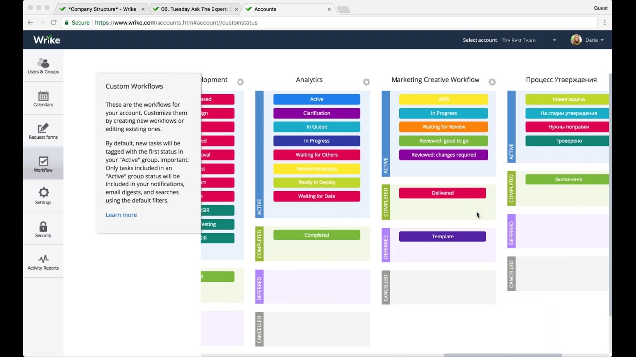 WRIKE: Ask the Expert Optimizing Your Workflow - YouTube