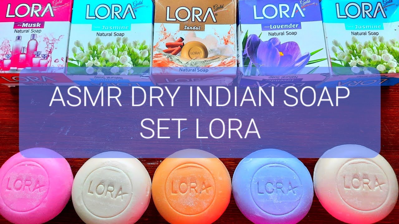 ASMR soap cutting - Monobrand LORA soap set - YouTube