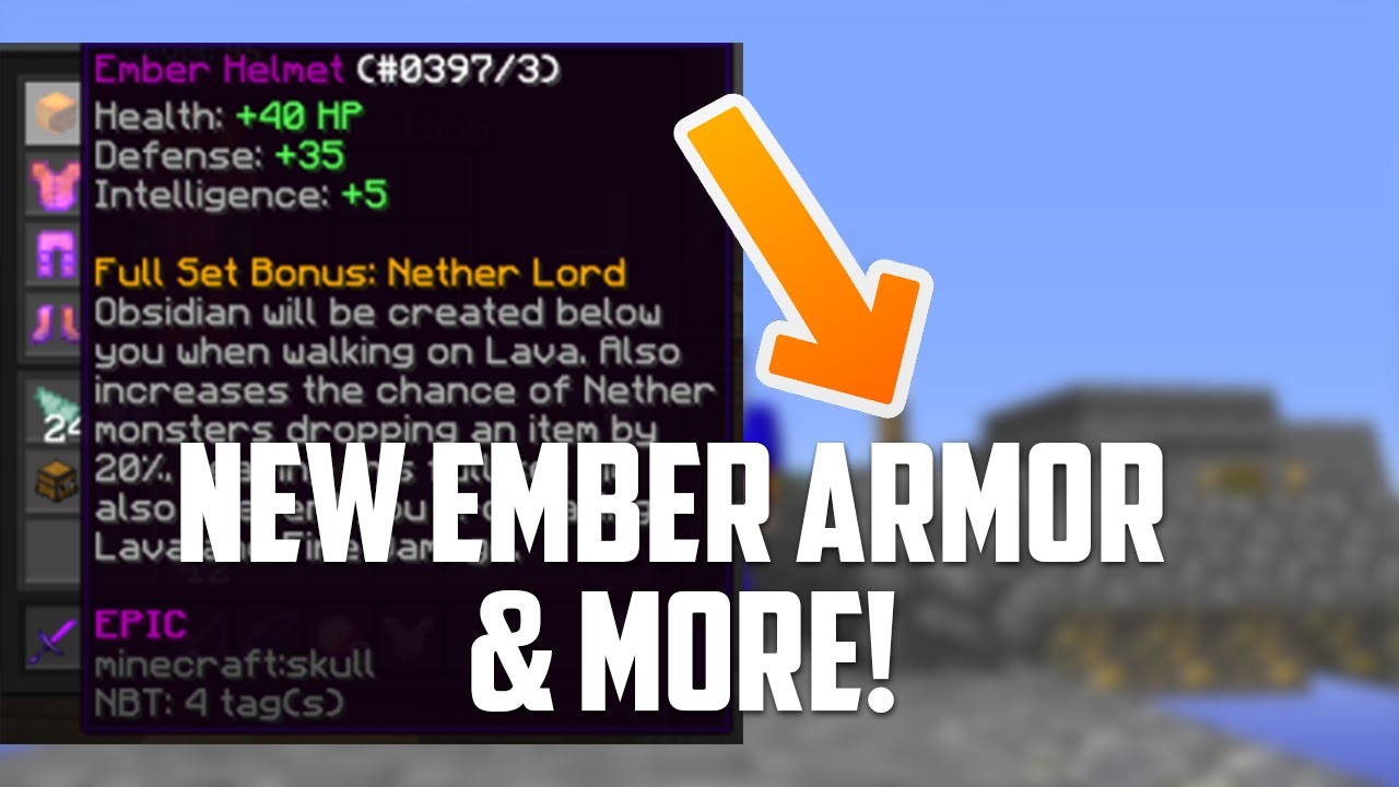 NEW EMBER ARMOR, TELEPORTS PADS, TELEKINESIS & GUESTING! (Hypixel Skyblock Update) - YouTube