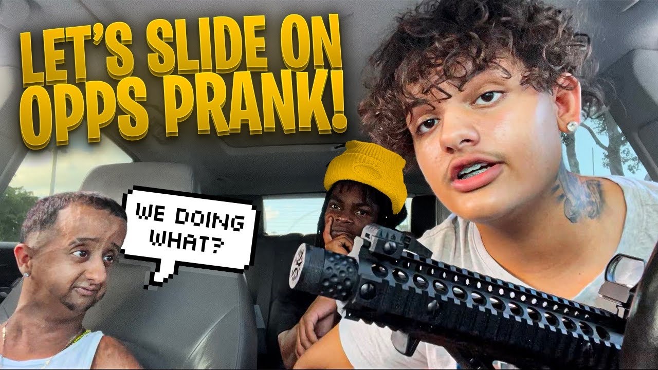 Sliding On Opps Prank On Baby Alien! - YouTube