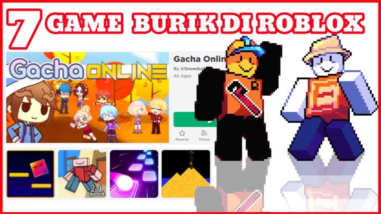 7 GAME PALING BURIK DI ROBLOX ( 8bit & 2D ) TERBAIK - YouTube