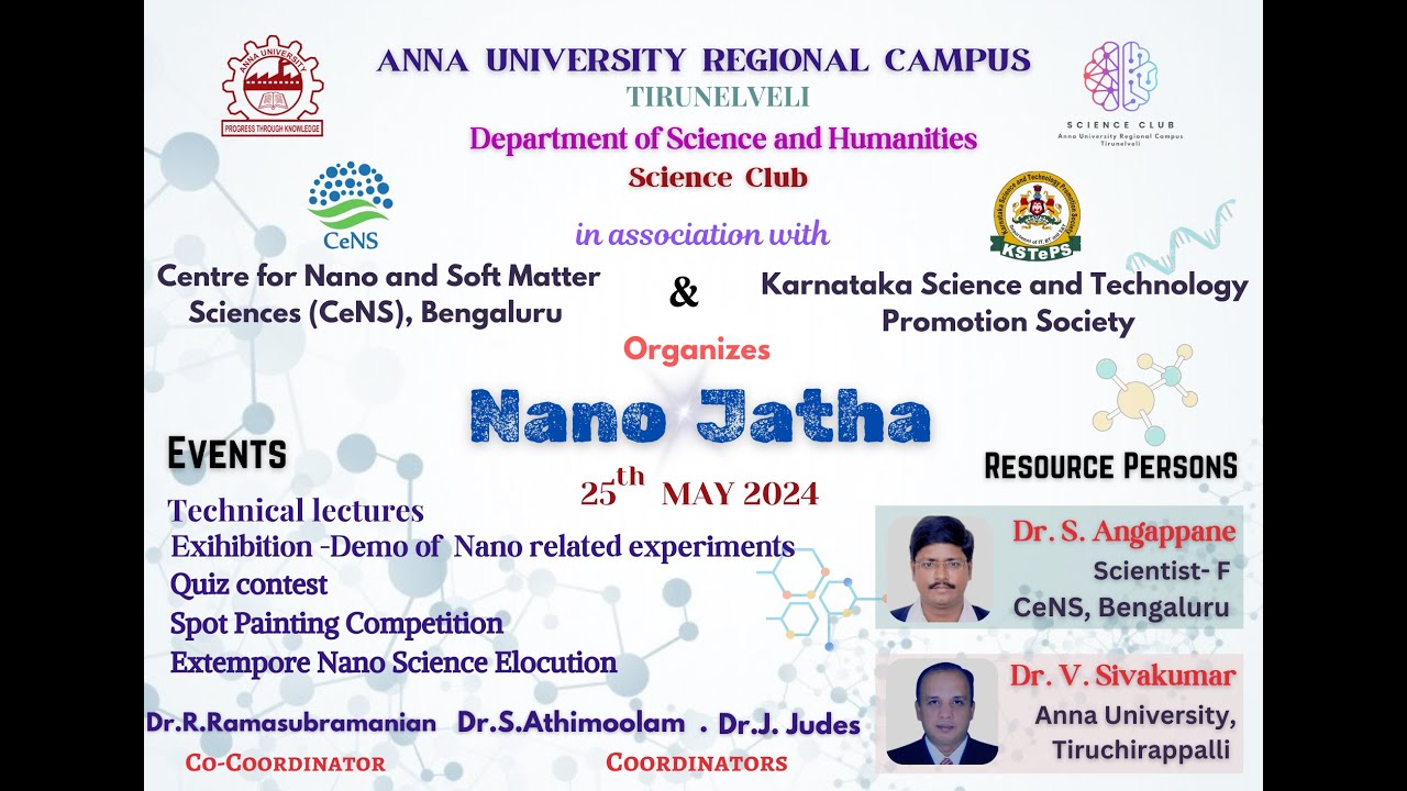 Nanotechnology - "Nanojatha" - an event held at Anna University ...