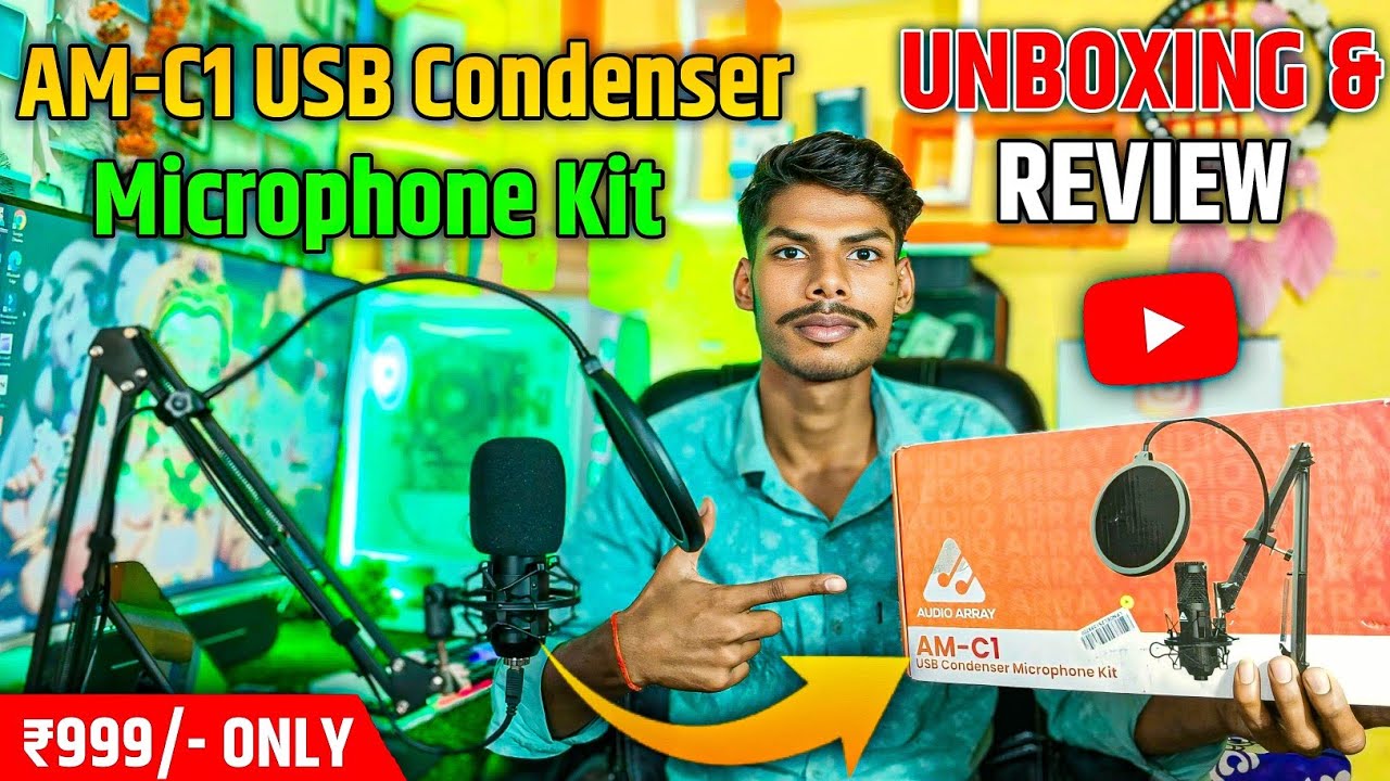 Best Microphone for Video Creator | Condenser Microphone | Unboxing ...