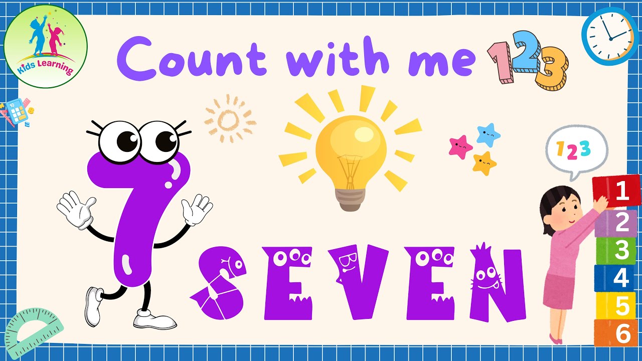 Count with me | Number 7 | Educational video for kids - YouTube