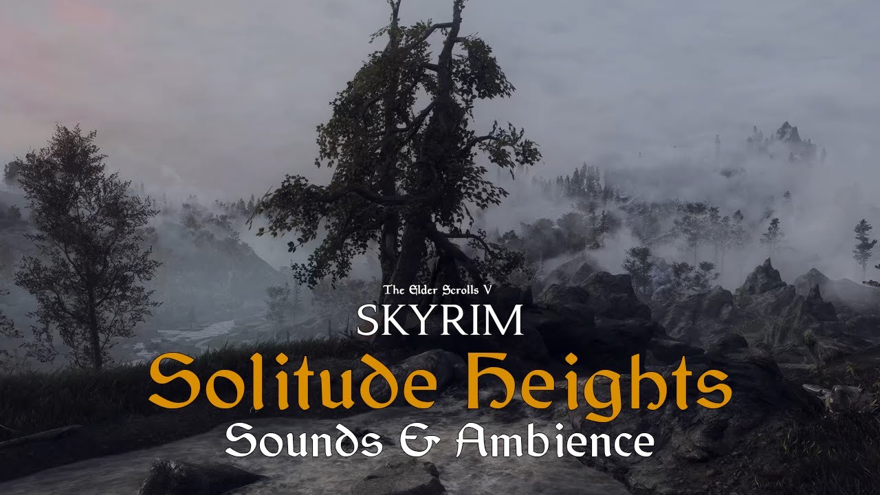 Solitude Heights [4k] - TES V Skyrim 2023 #ambience - YouTube