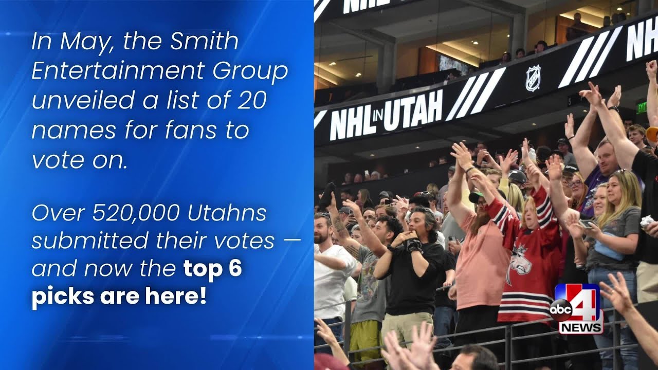 Six names remain for Utah’s new NHL team following fan vote - YouTube