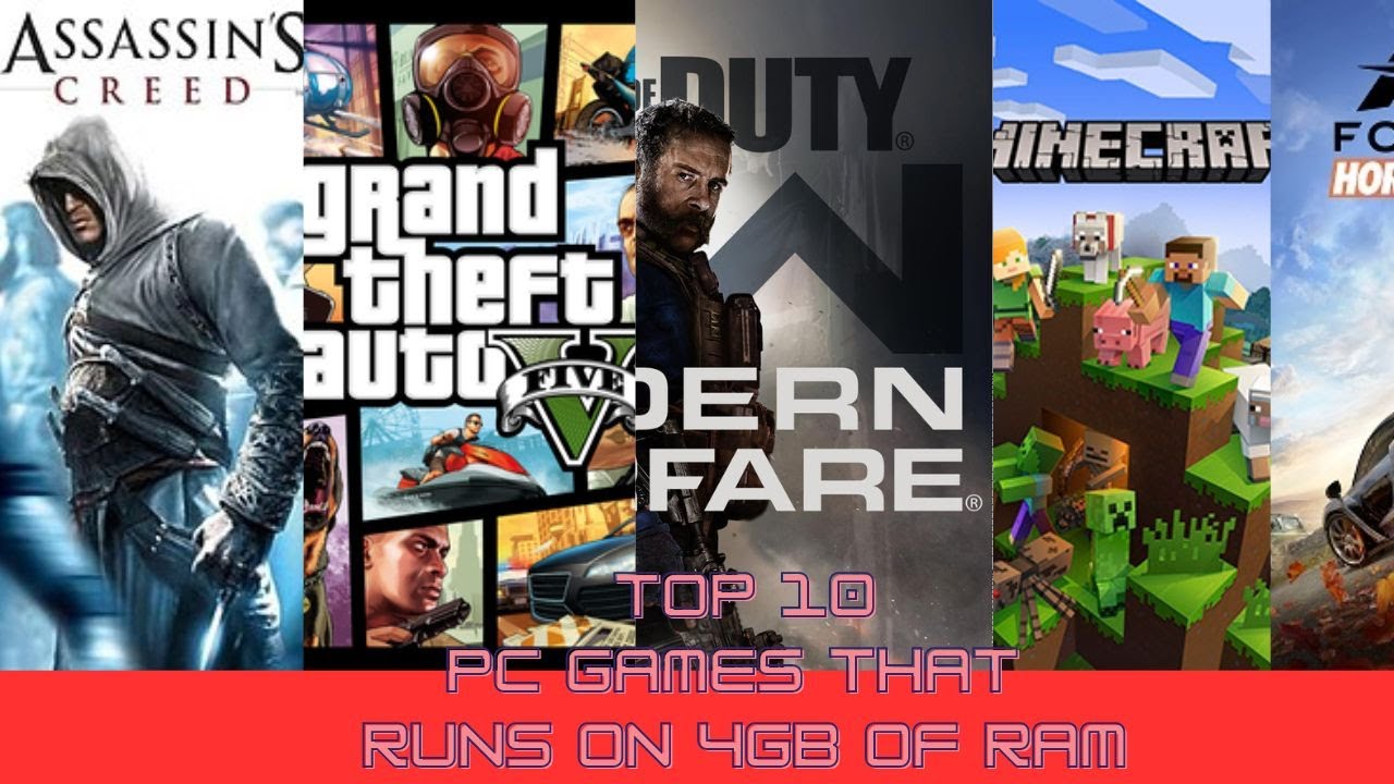 Top10 PC games that runs 4gb of Ram( Runs Smoothly) - YouTube