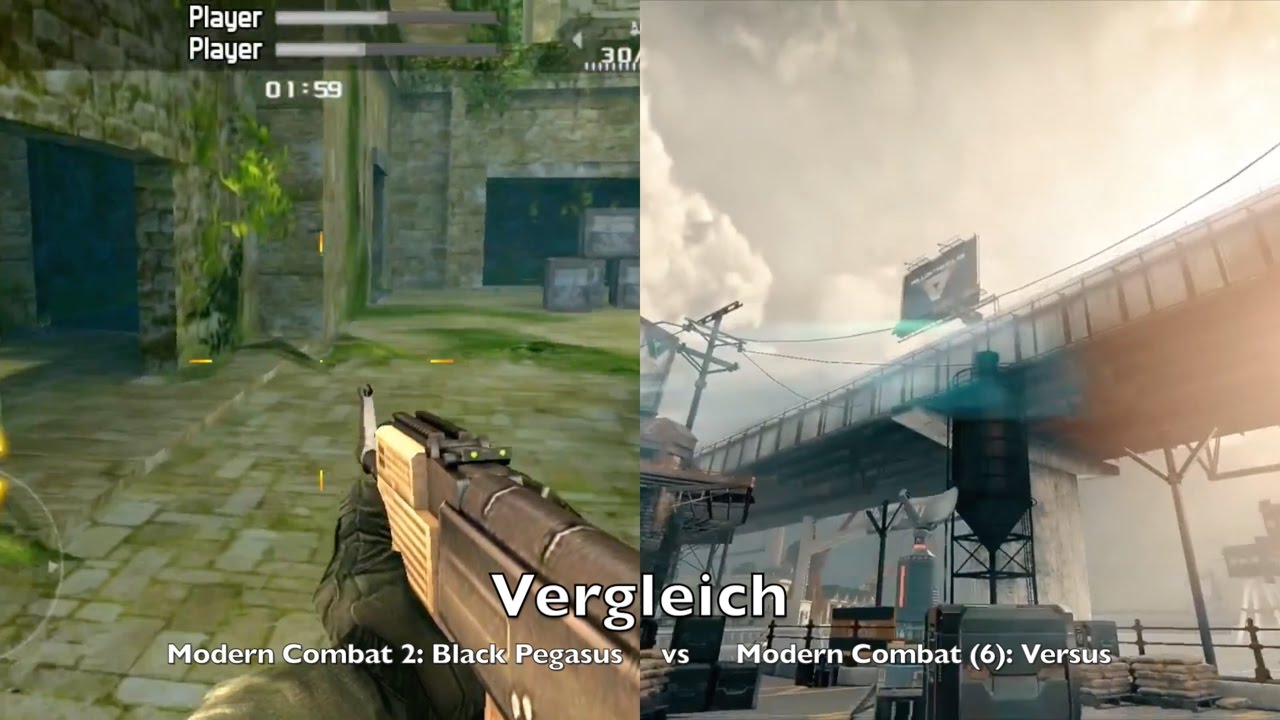 Modern Combat 6: Versus VS Modern Combat 2: Black Pegasus [Full HD ...