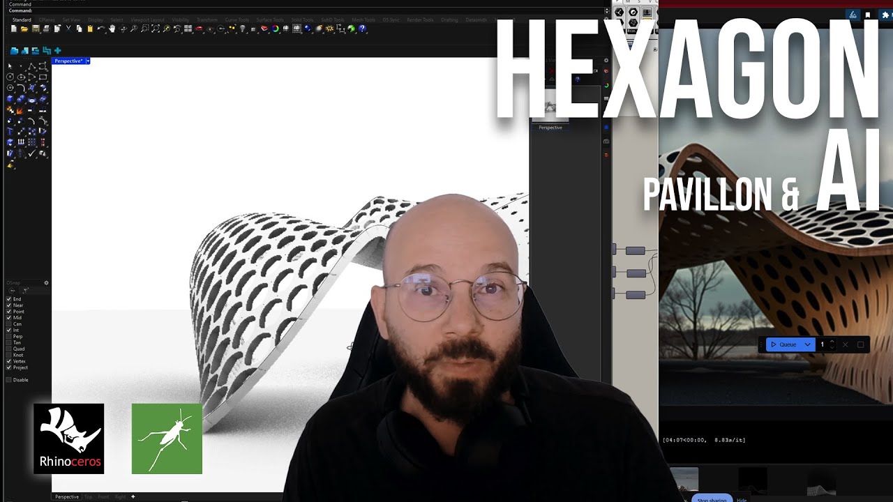 How to designing a Hexagon Pavilion with Attractor Points + ComfyUI ...