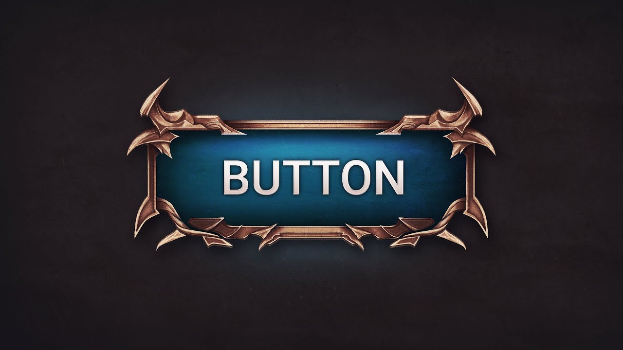 Old-school Hand Painted (GUI BUTTON) 2d Photoshop Game Interface (RPG ...