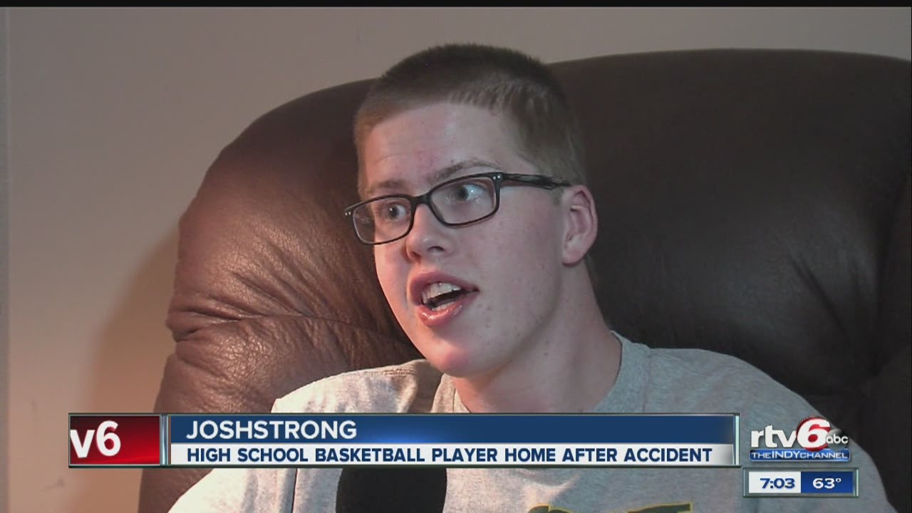 JOSHSTRONG: High school basketball player home after accident - YouTube