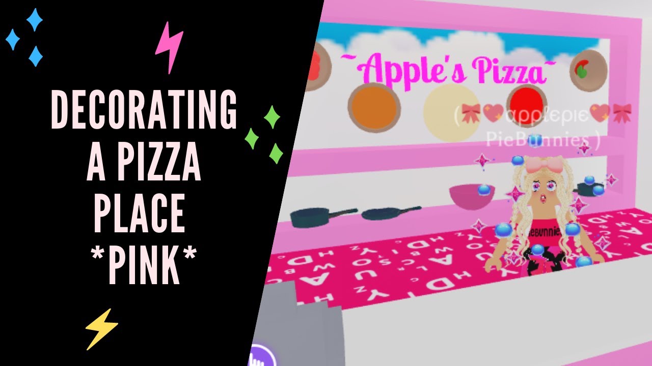 Decorating a *PINK* Pizza Place in Adopt Me on Roblox - YouTube
