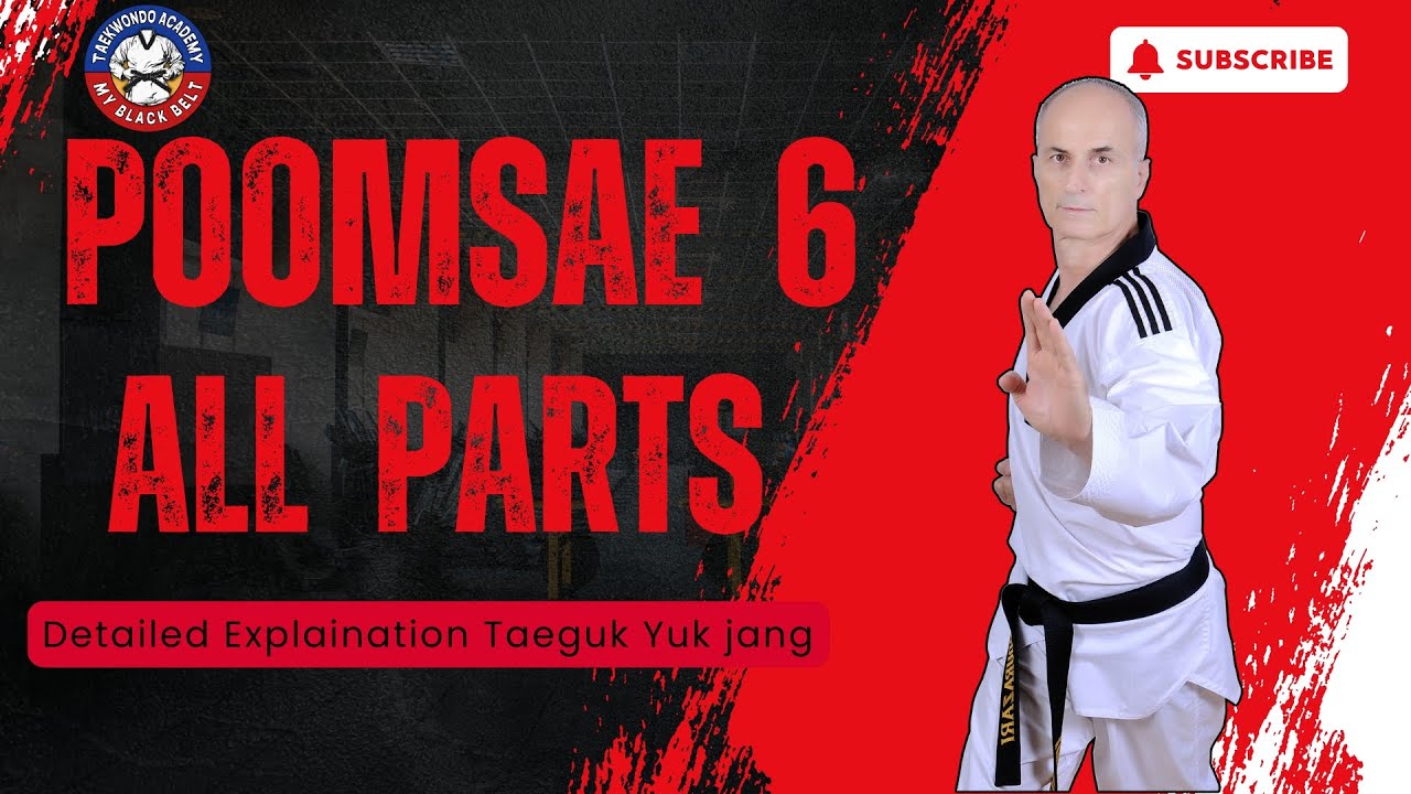 Mastering Taegeuk Yuk Jang: Complete Poomsae 6 Tutorial 🥋💦 | 8th Dan ...