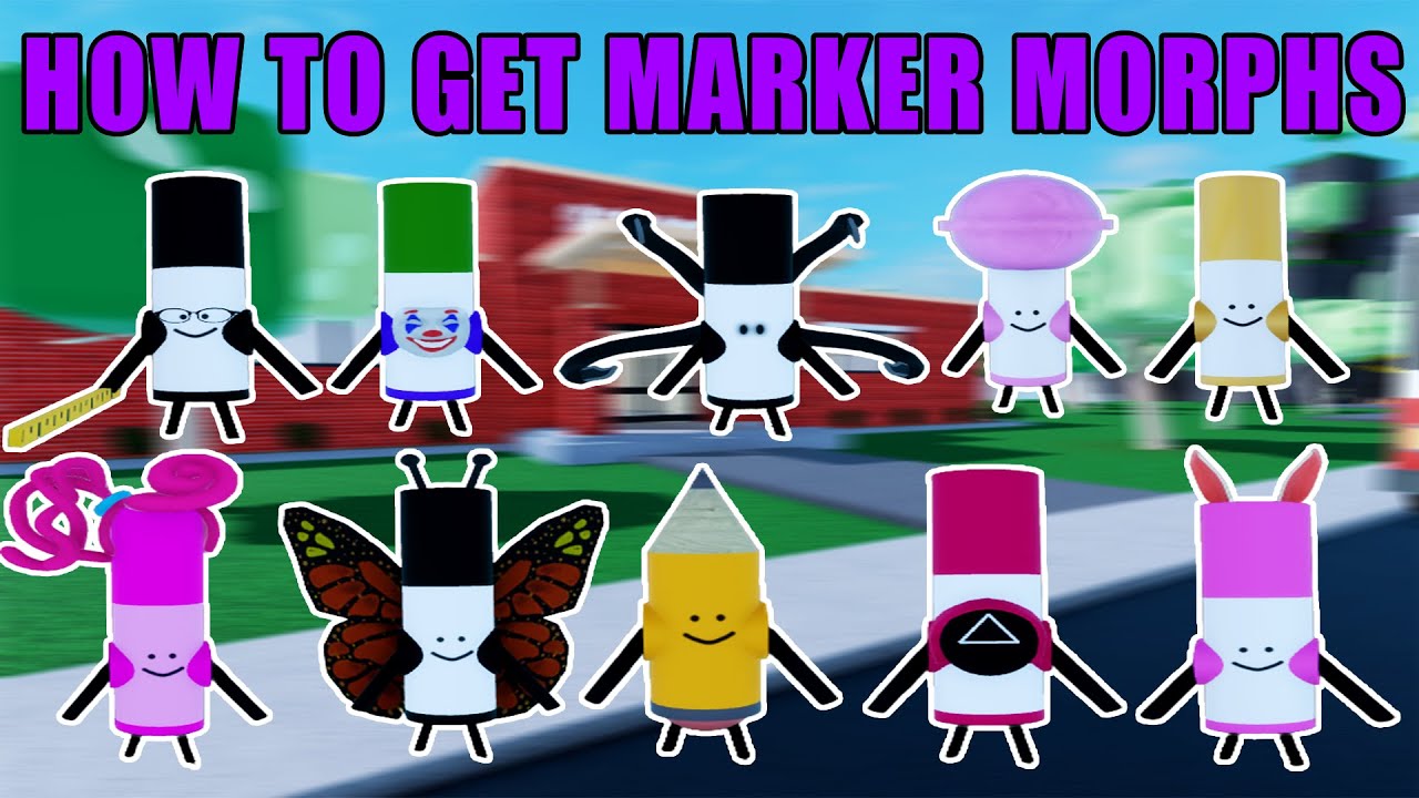 UPDATE - How To Find Markers Morphs - ALL 15 NEW BADGES - ROBLOX - YouTube