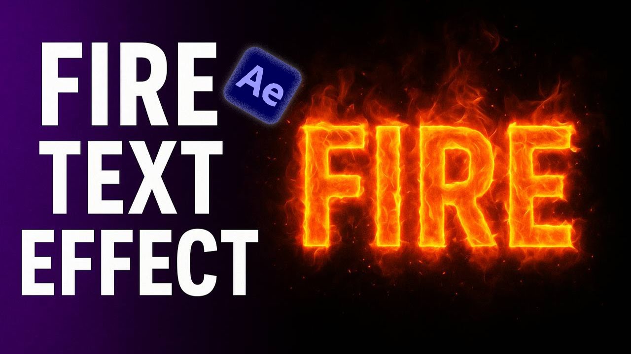 🔥 Fire Text in After Effects – Easy! - YouTube