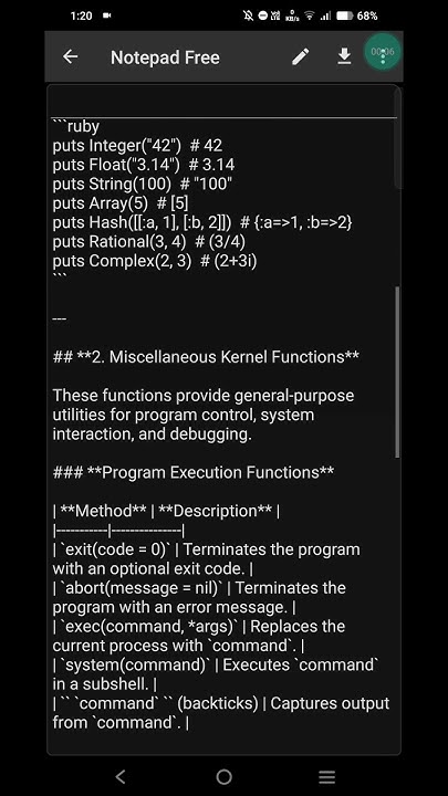Ruby Conversion & Kernel Functions – Data Types, System Commands & Debugging! - YouTube
