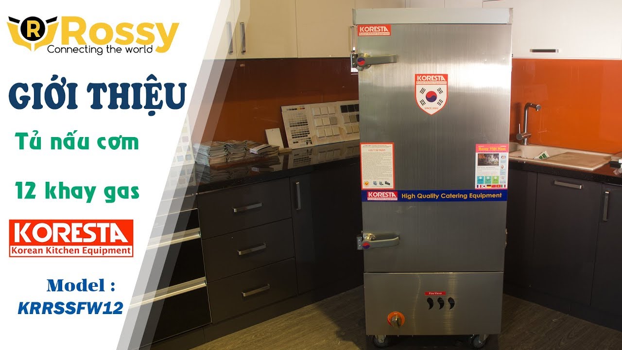 Giới thiệu tủ cơm gas Koresta KRRSWF12 | Rice Steaming | Tủ nấu cơm gas ...